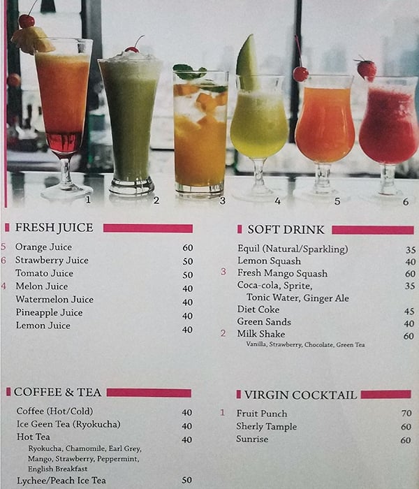 Menu at Prime Angus House Plaza Indonesia steakhouse, Jakarta