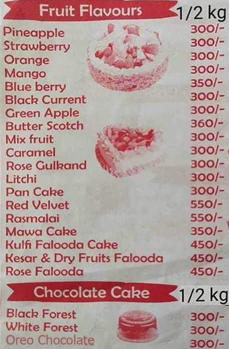 Menu of Make & Bake, New Panvel, Navi Mumbai