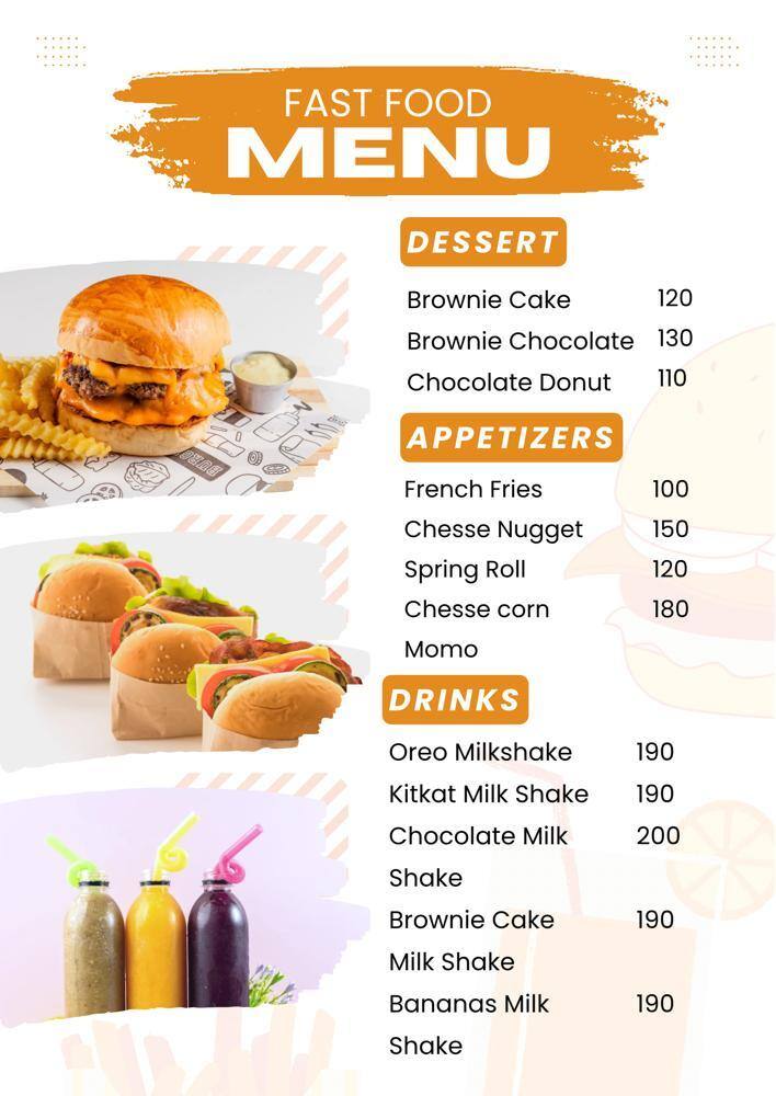 Menu of Hunger - Milk Shake & Dessert, Kandivali West, Mumbai