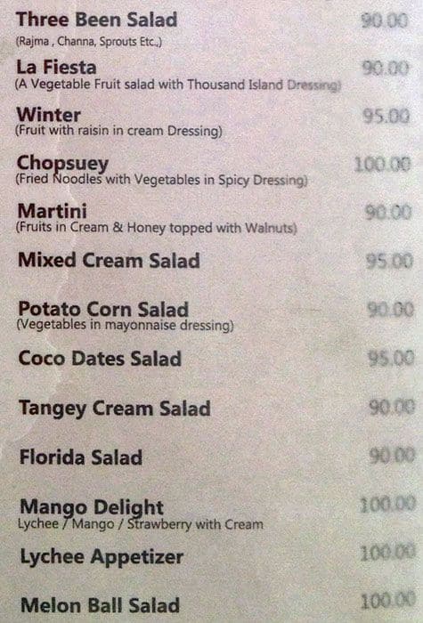 Menu at Pure & Natural, Bengaluru, No. 18 Teekay Grand