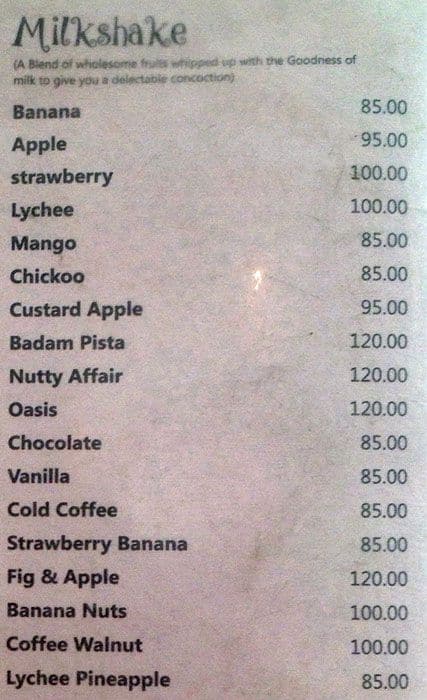 Menu at Pure & Natural, Bengaluru, No. 18 Teekay Grand