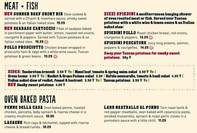 Menu at Coco di Mama - Pasta Kitchen - Birmingham pizzeria, Birmingham, 162