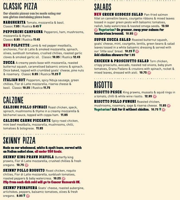 Menu at Coco di Mama - Pasta Kitchen - Birmingham pizzeria, Birmingham, 162