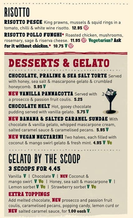 Menu at Coco di Mama - Pasta Kitchen - Birmingham pizzeria, Birmingham, 162