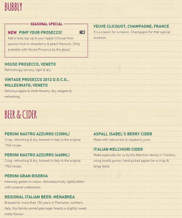 Menu at Coco di Mama - Pasta Kitchen - Birmingham pizzeria, Birmingham, 162