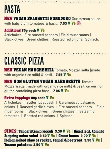 Menu at Coco di Mama - Pasta Kitchen - Birmingham pizzeria, Birmingham, 162