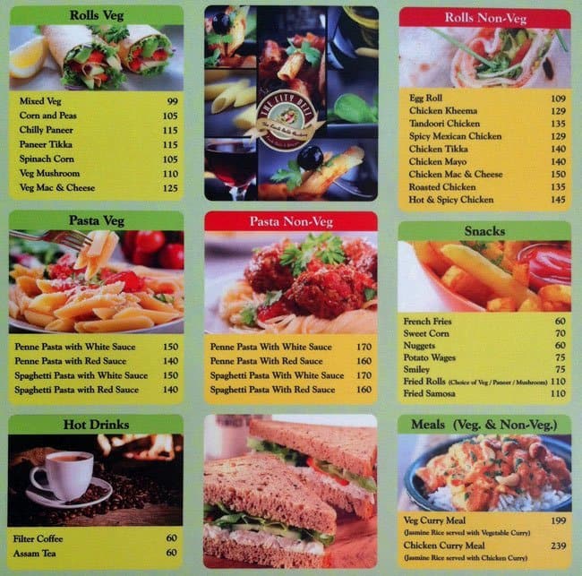Menu at The City Deli, Chennai, Phoenix Marketcity
