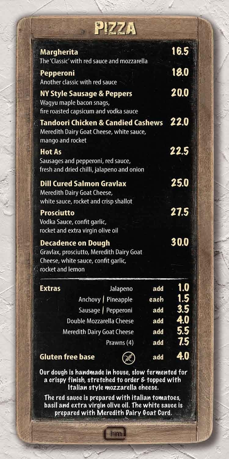 Menu at Hotel Monier pub & bar, Darra, 168/176 Monier Rd