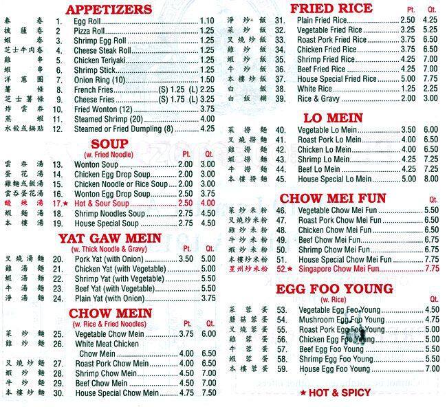 New Asia Menu, Menu for New Asia, Mill Creek, Philadelphia - Urbanspoon ...
