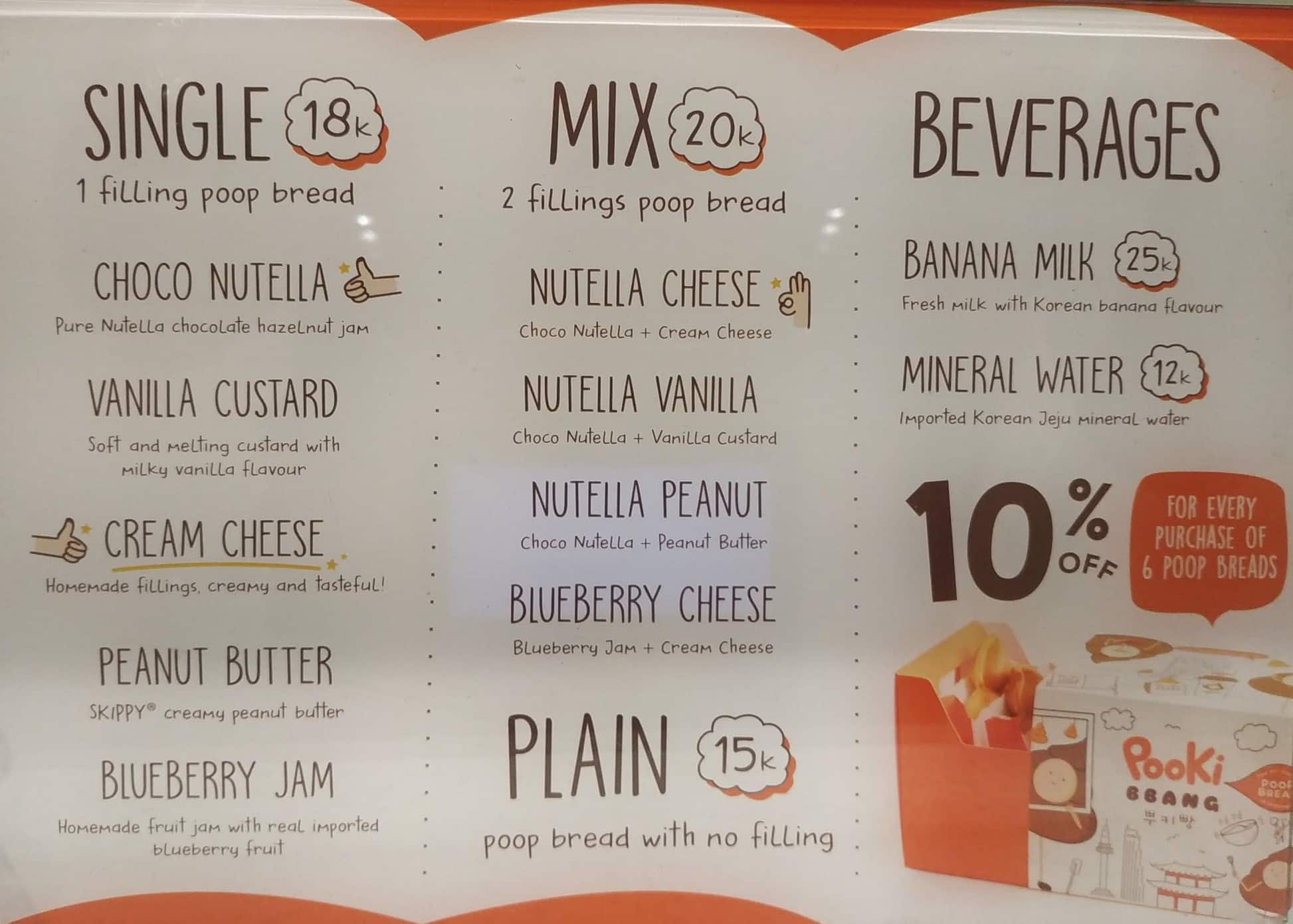 Menu at Pooki Bbang desserts, West Jakarta, Jl. Letjen S. Parman No.3 ...