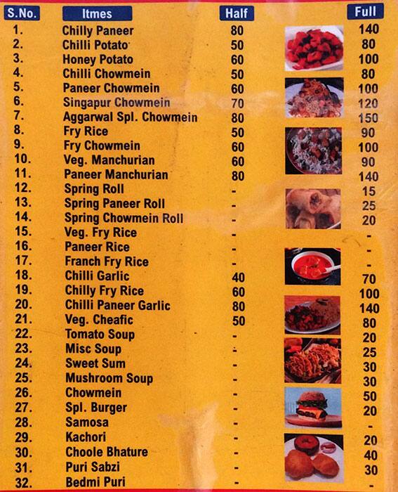 Menu of Aggarwal Sweets & Caterers, Vasundhara Enclave, New Delhi