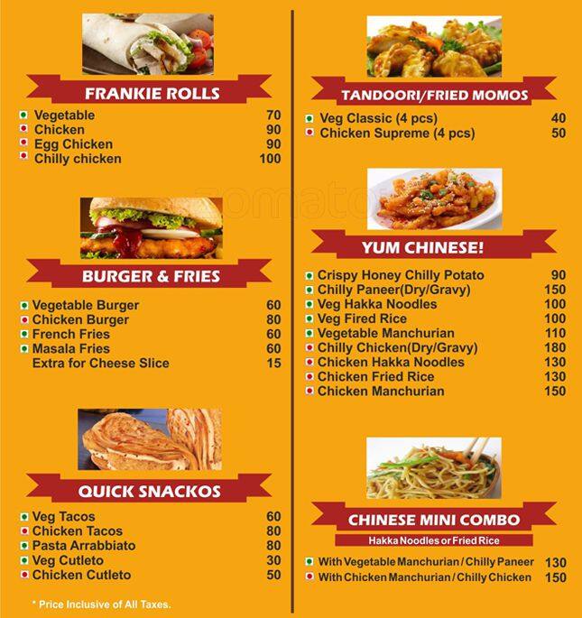 Menu at Combos N More, Delhi, 19