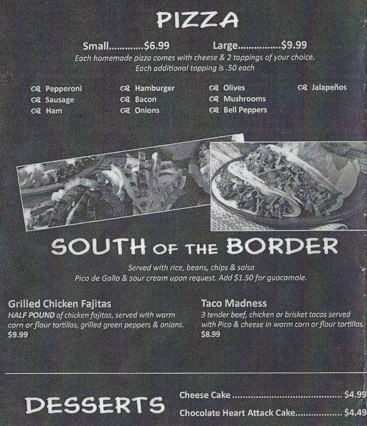 Menu at Addison Point pub & bar, Addison