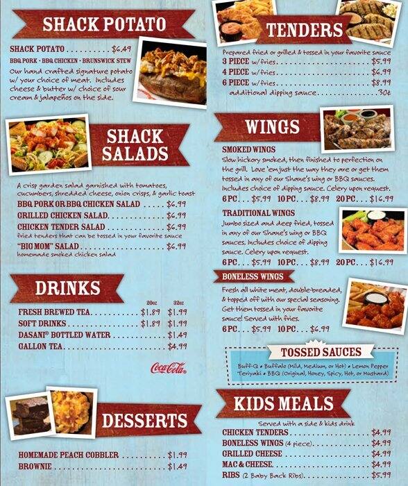 Shane's Rib Shack, Indian Land, Charlotte - Urbanspoon/Zomato