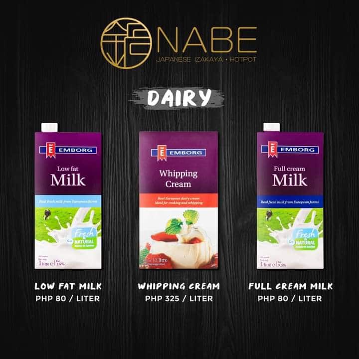 Menu at Nabe Japanese Izakaya and Hot Pot restaurant, Makati