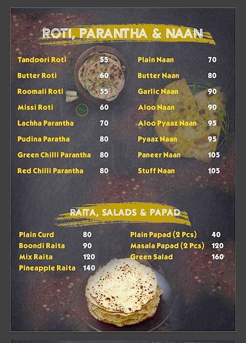 Menu of Happy Tummy, Karkardooma, New Delhi