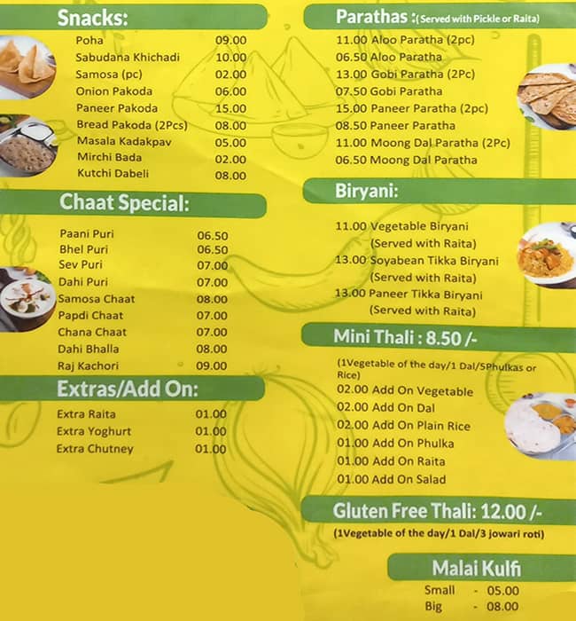 Menu of Rajan Sweets Snacks Restaurant, Al Quoz, Dubai