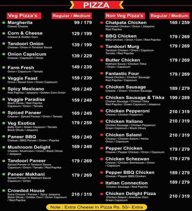 Menu of It's Pizza Day, Hiranandani Estate, Thane West, Thane