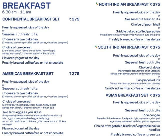 Nook - Aloft Bengaluru Cessna Business Park Menu - Zomato