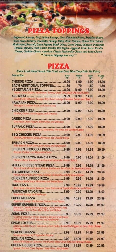 Pizza Planet Menu, Menu for Pizza Planet, Inner City Northside ...