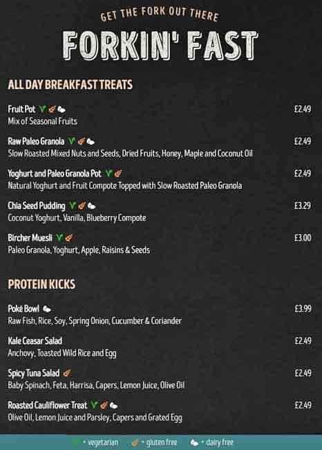 Menu at Farmer J steakhouse, London, 107 Leadenhall St