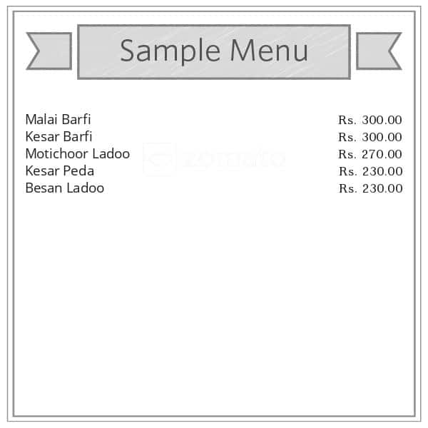 Menu of Mithai and More by Shreeji Dairy, Bopal, Ahmedabad