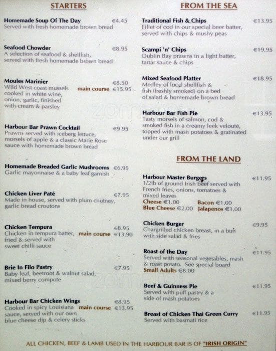 North Harbour Beach Club Menu at Richard Buntin blog