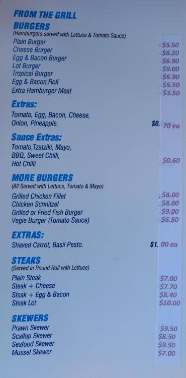 Menu at King Prawn Seafood & Grill fast food, Brighton