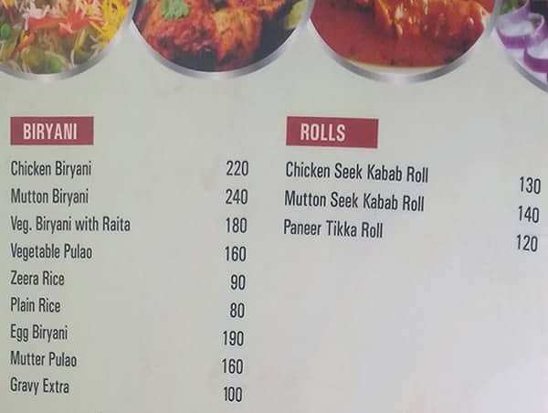 Menu at Darbar Food Palace, Gurugram