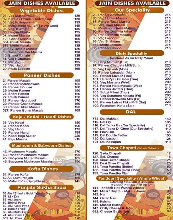 Nanumal Bhojraj Menu, Menu for Nanumal Bhojraj, Shukrawar Peth, Pune ...