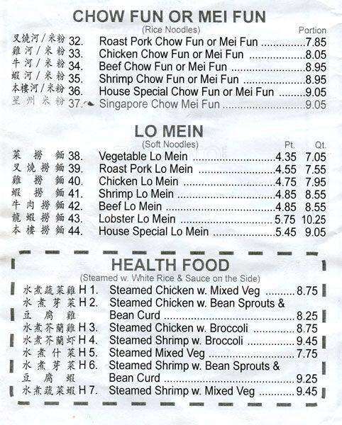 Menu at Maki House restaurant, Philadelphia