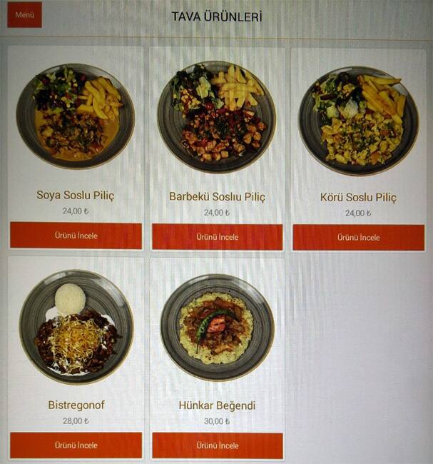 Menu at Lamba Cafe Restaurant, Istanbul