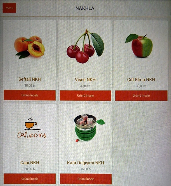 Menu at Lamba Cafe Restaurant, Istanbul