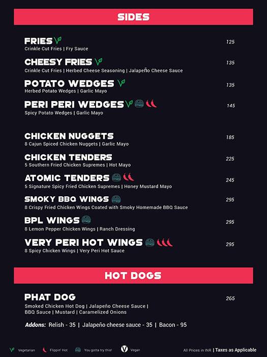 Menu at GOOD FLIPPIN' BURGERS, Noida, H8M9+HV4