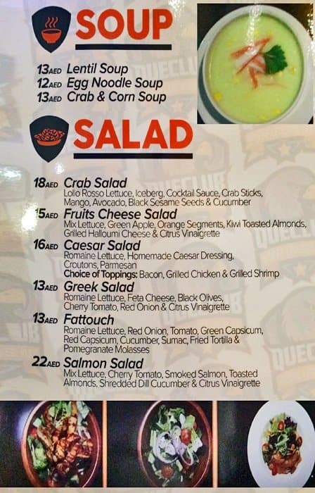 Que Club Menu, Menu for Que Club, Al Barsha, Dubai - Zomato