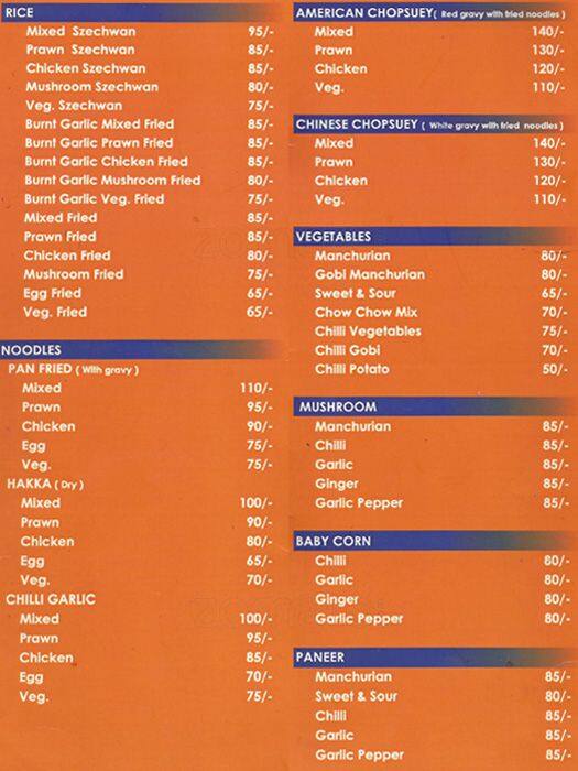 Menu at Saffron Dining Delight, Bhubaneswar, Amrita Shopping Arcade 1st ...