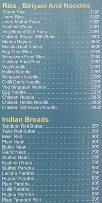 Menu at The Chinese Kitchen, Gwalior