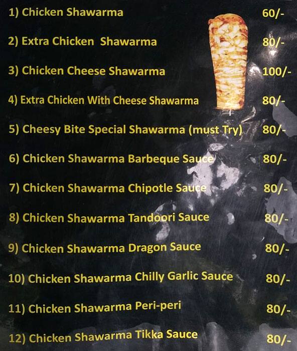 Menu of Cheesy Bites, Mazgaon, Mumbai