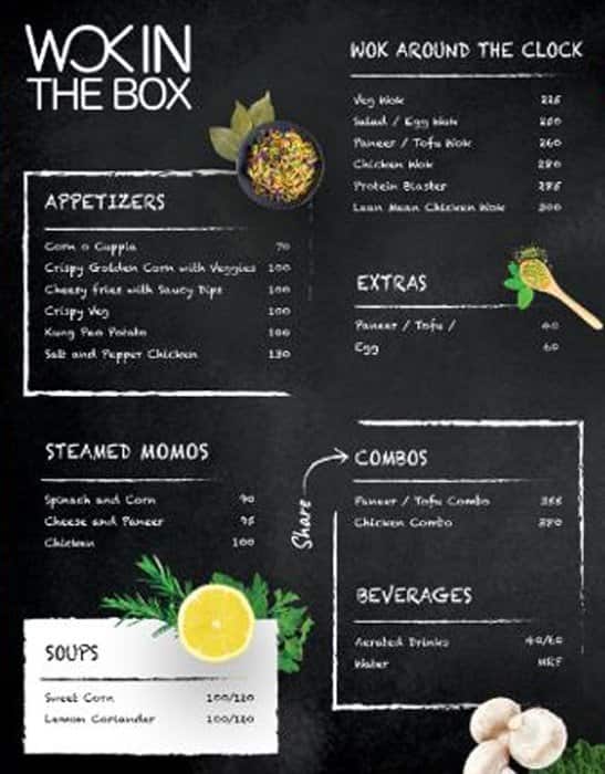 Wok In The Box Menu, Menu for Wok In The Box, Bandra Kurla Complex ...
