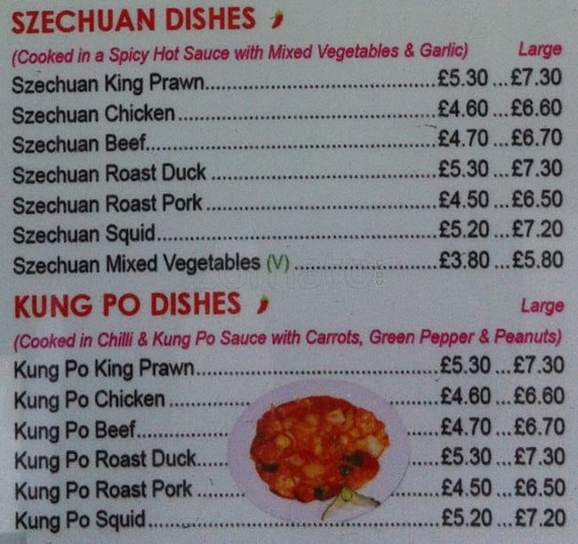 Menu at New Beijing City restaurant, London