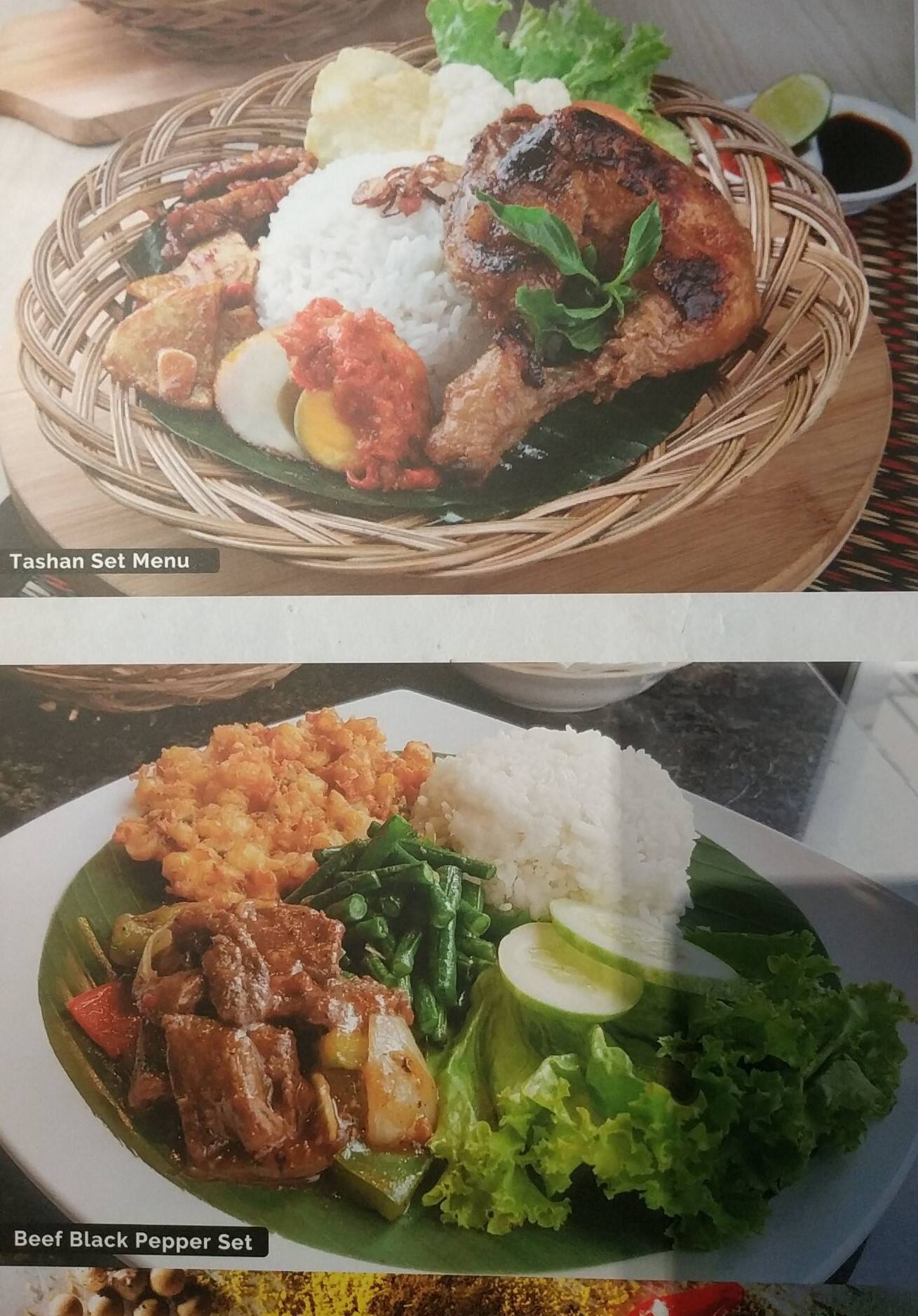 Menu at TASHAN RESTAURANT, South Jakarta