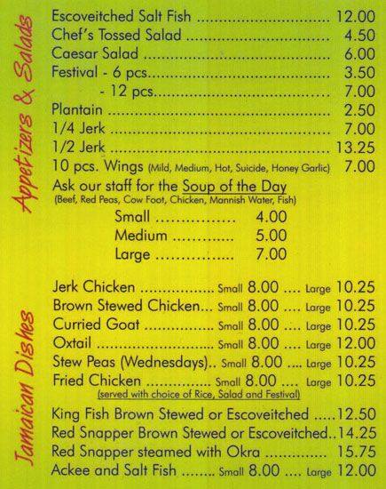 Menu at The Diner's Corner pub & bar, Toronto, 678 Yonge St