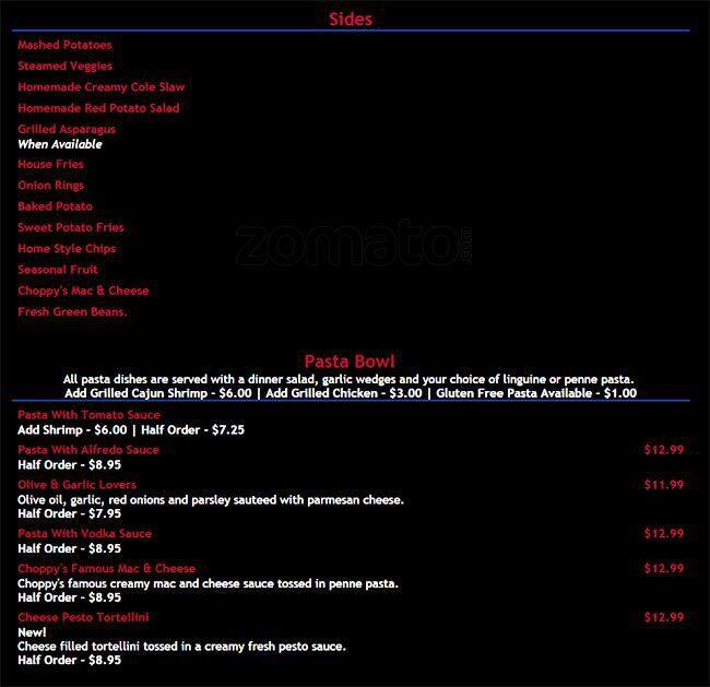 Menu at Pippa's Cafe, Concord