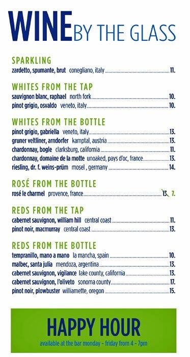 Menu at H2O: Seafood & Sushi restaurant, Smithtown