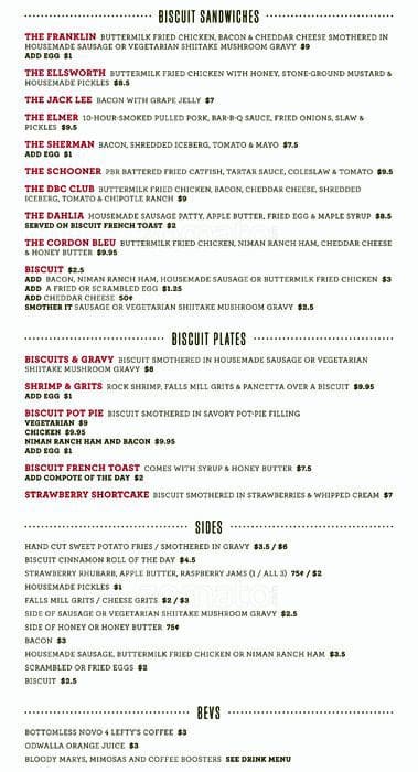 Denver Biscuit Co. Menu, Menu for Denver Biscuit Co., Berkeley, Denver ...