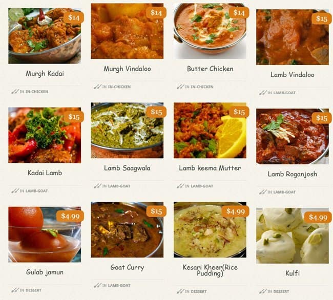 Menu at vedas restaurant, Pleasanton