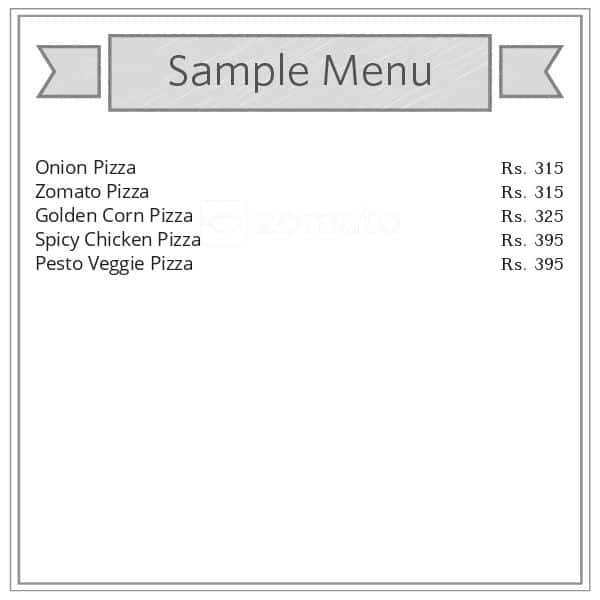 Menu of The Rollin Pizza, Greater Kailash 1 (GK1), New Delhi