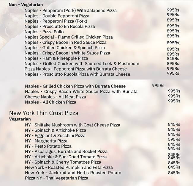 Menu at Nomad Pizza - Traveller Series, Chandigarh