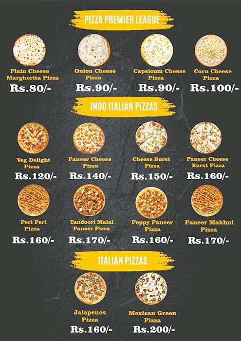 Menu of Pizzatoons, Wakad, Pune