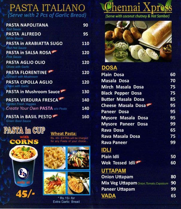 FnB Menu, Menu for FnB, Gomti Nagar, Lucknow - Zomato